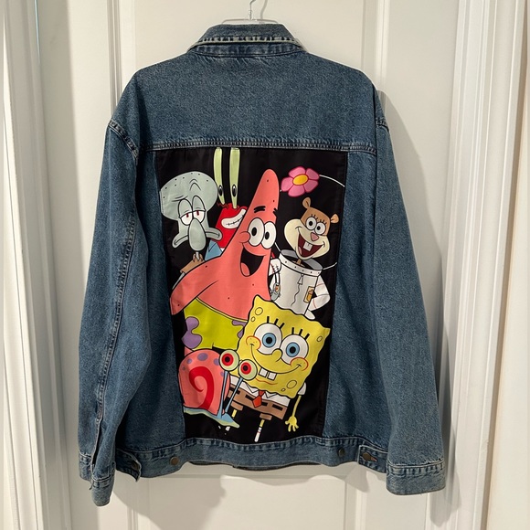 Nickelodeon | Jackets & Coats | Nickelodeon Spongebob Denim Jacket ...